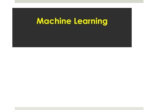 Machine Learning Course