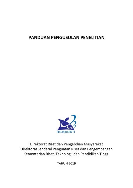Panduan-Pengusulan-Proposal-Penelitian Panduan-Pengusulan-Proposal-Penelitian