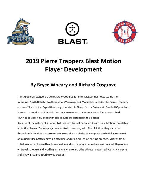 Blast Motion Project Trappers