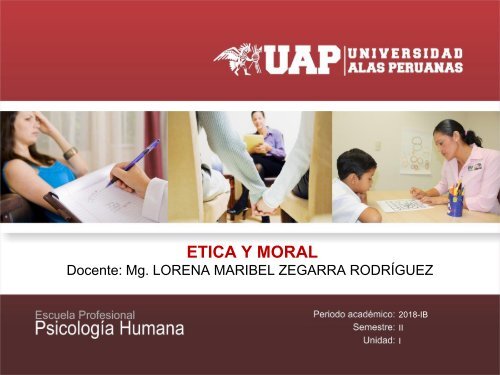 TICA, MORAL Y VALORES