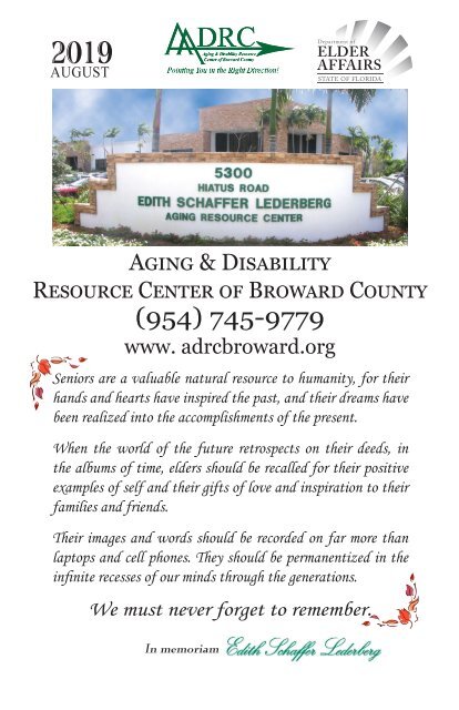 August 2019 ADRC Brochure spreads