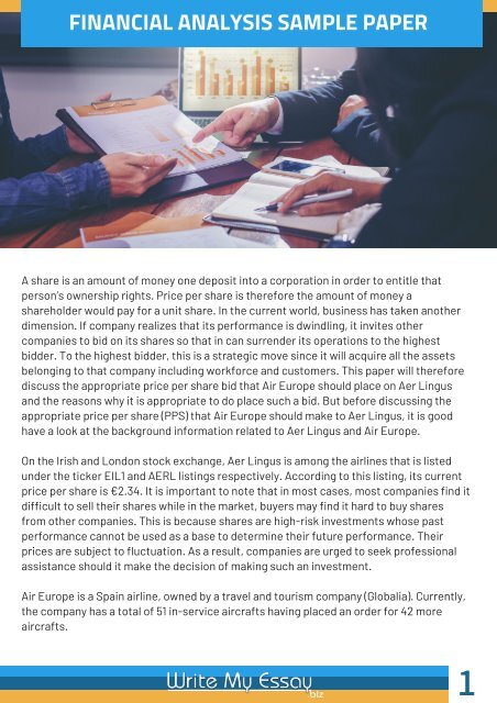 financial-analysis-sample-paper