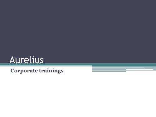 corporate training ppt
