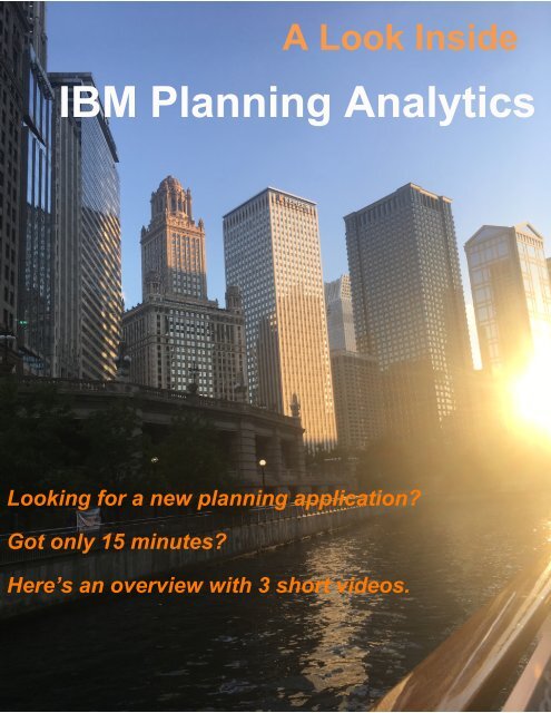A Look Inside IBM Planning Analytics