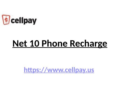 Net 10 Phone Recharge