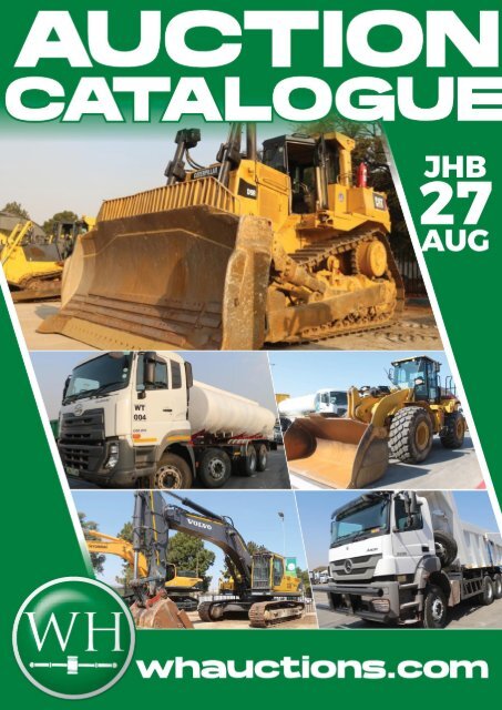 WH Auction Catalog - 27 August Trucks and Construction