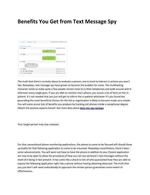 6 text message spy