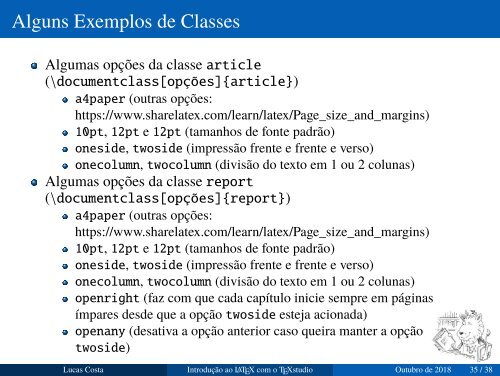 Alguns Exemplos De Classe alguns-exemplos-de-classe