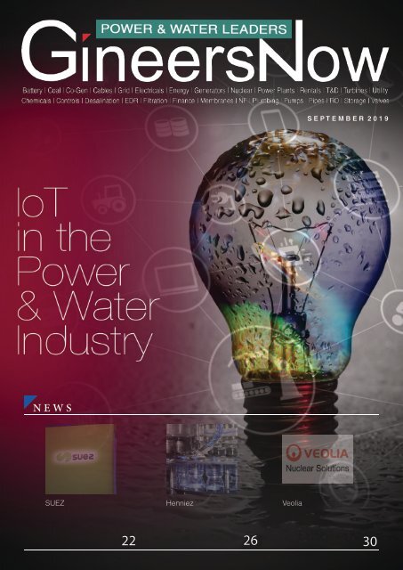 IoT in Utilities - Power and Water Leaders magazine, Sep2019