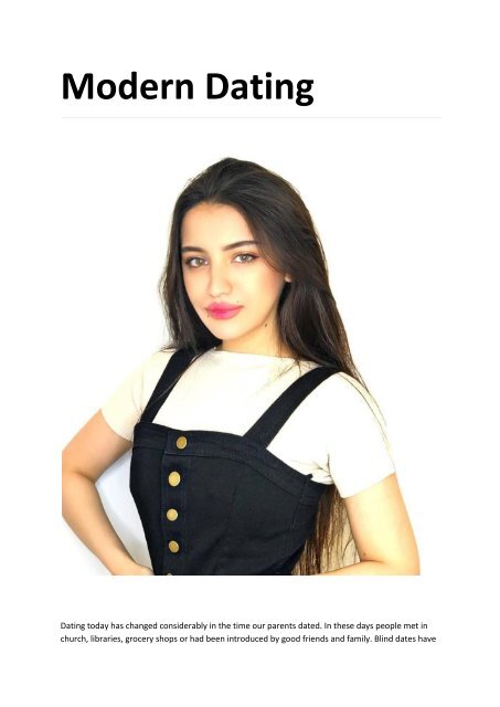 4 Contemporary Dating