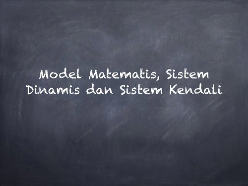 02_Model Matematis