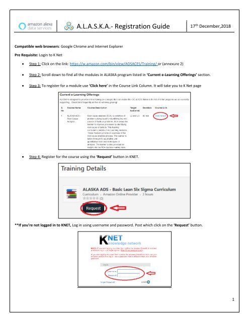 ALASKA Registration Guide