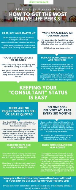 Starter Kits - Consultant Perks Infographic