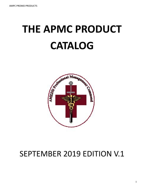 APMC PRODUCT CATALOG SEP 2019