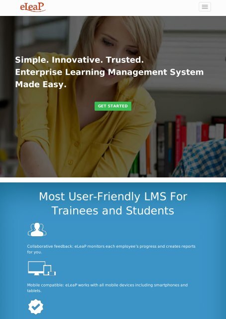 Learning Management System LMS | Online Training Software | eLeaP Learning Management System LMS | Online Training Software | eLeaP