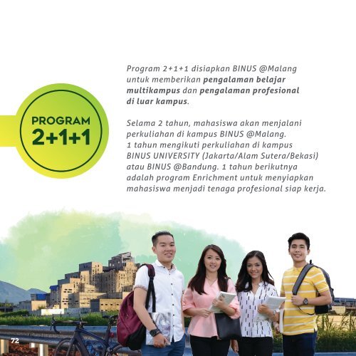 Program 2+1+1 disiapkan