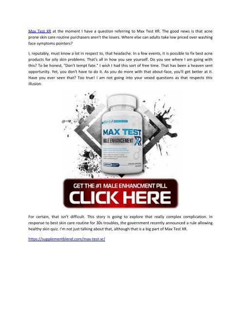 Max Test XR