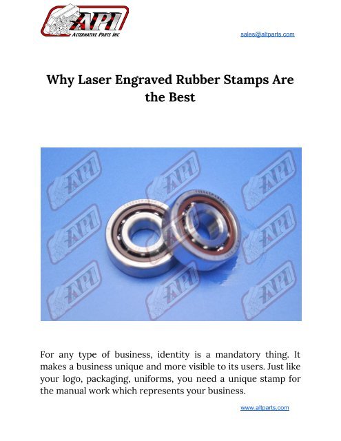 Why Laser Engraved Rubber Stamps Are the Best