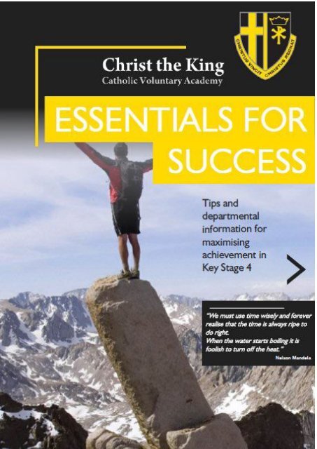 Essentials for Success booklet 19-20