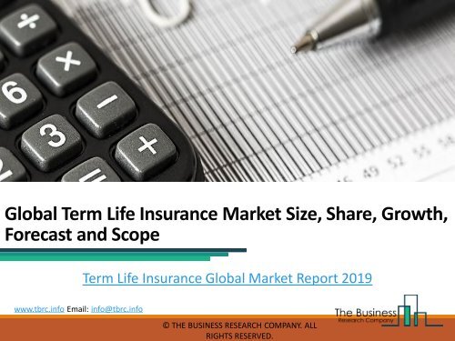 Term Life Insurance Global Market Report 2019