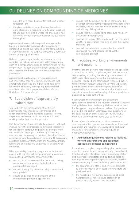 GUIDELINES ON COMPOUNDING