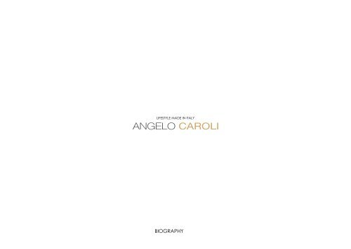 Biography Angelo Caroli