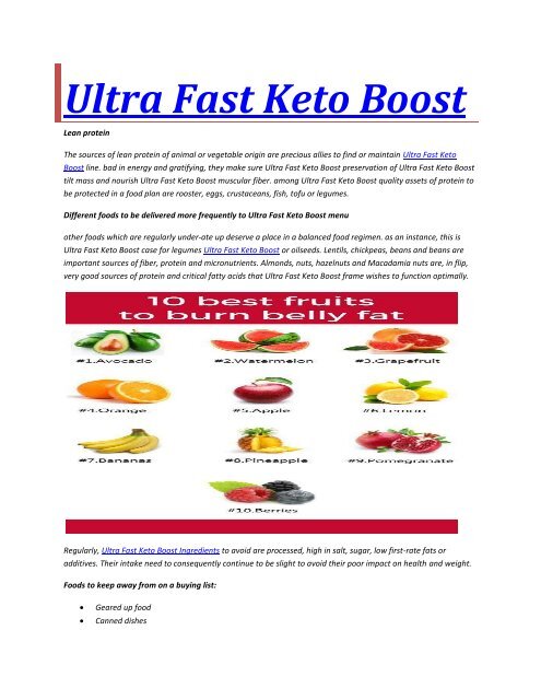 Ultra Fast Keto Boost
