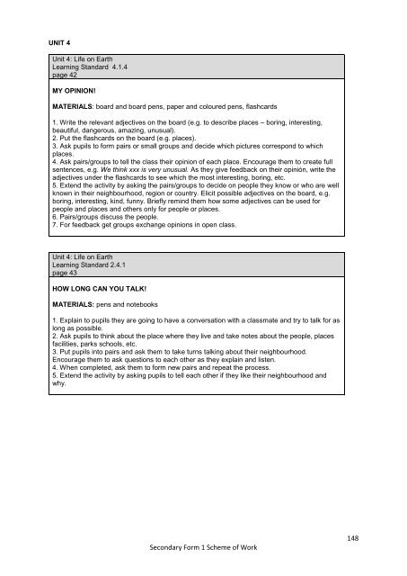 SCHEME OF WORK: TEXTBOOK-