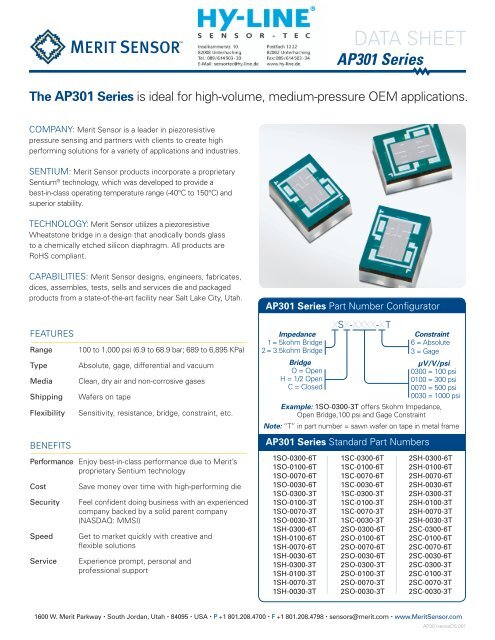 AP301 Series - Hy-Line