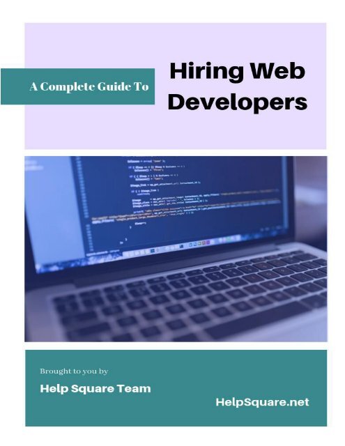 Complete Guide to Hiring Web Developers (From Start to Finish)