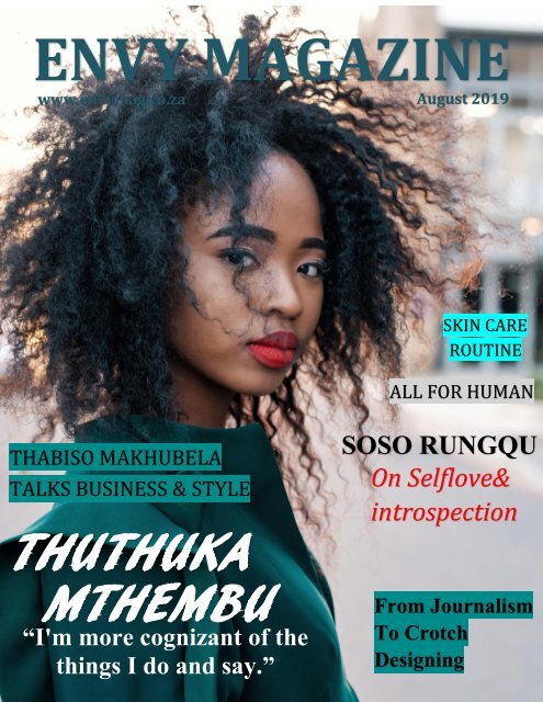 AUGUST ISSUE ENVY MAG