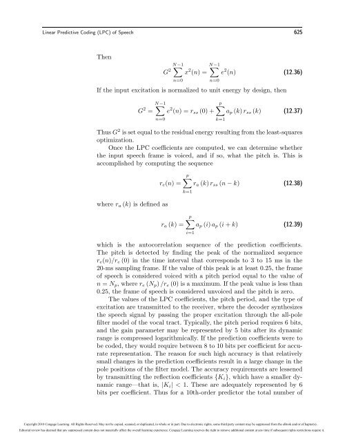 Linear Predictive Coding