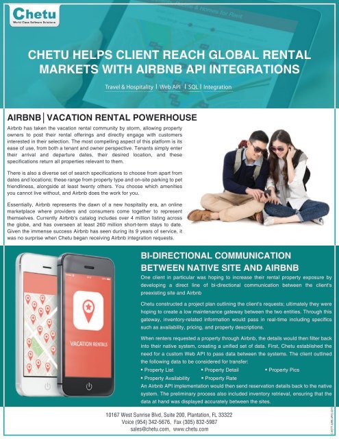 Custom Web API Airbnb Api Integrations