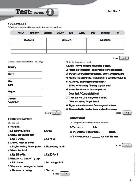 Test: Module 2 Full Blast