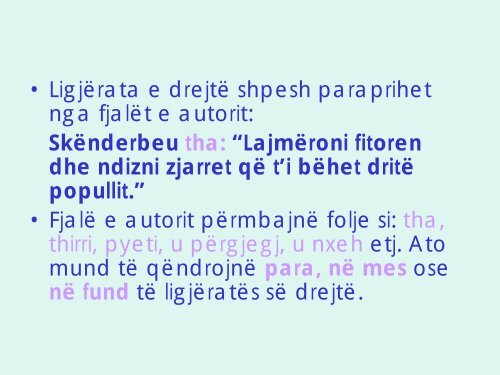 Ligjërata e drejtë