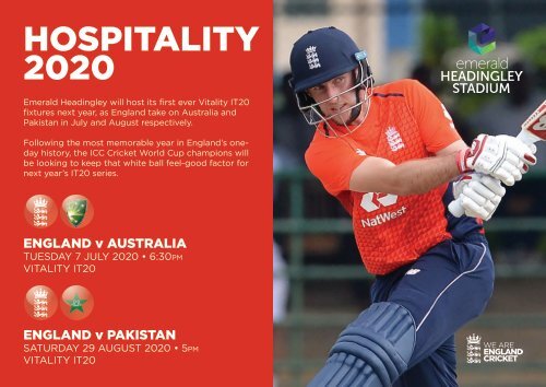 Hospitality Card A4 - 2020 IT20s