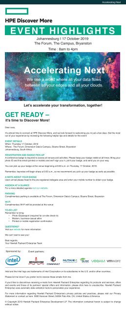 Reminder HPE_Joburg
