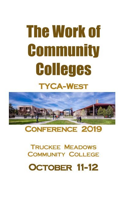 TYCA West Conference Program 2019
