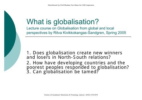 Globalization