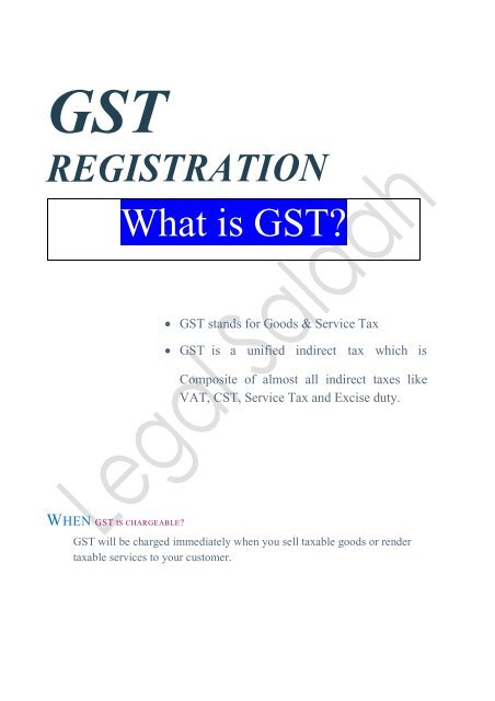 GST Starter Guide