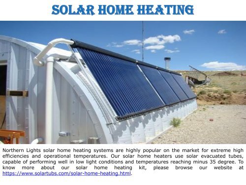 Solar Home Heating