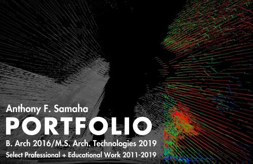 Anthony F Samaha - Portfolio