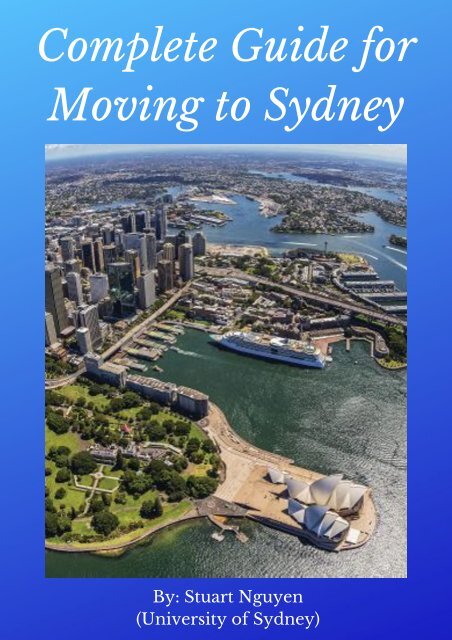 Complete Guide for Moving to Sydney