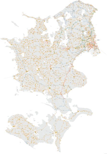 Det Store Trafikkort | Sjælland, Lolland, Falster, Møn | Bus & Tog ...