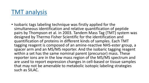 TMT analysis