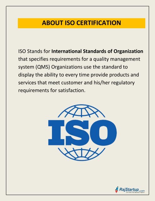 A complete guide on ISO certification in India