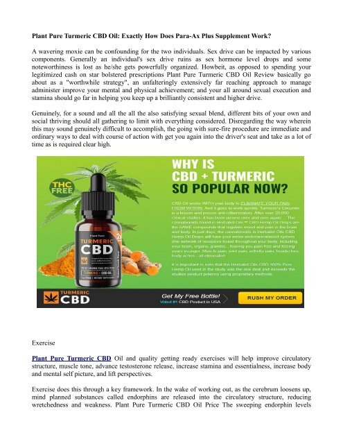 Benefits Of Using Plant Pure Turmeric CBD