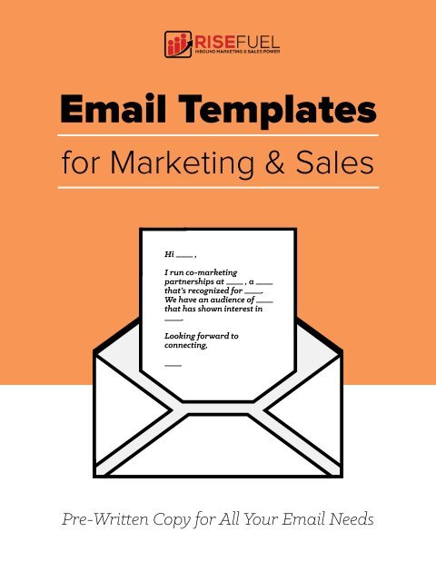 15 Sales email templates