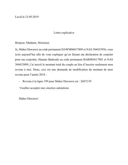 Lettre Explicative - vrogue.co Lettre Explicative - vrogue.co