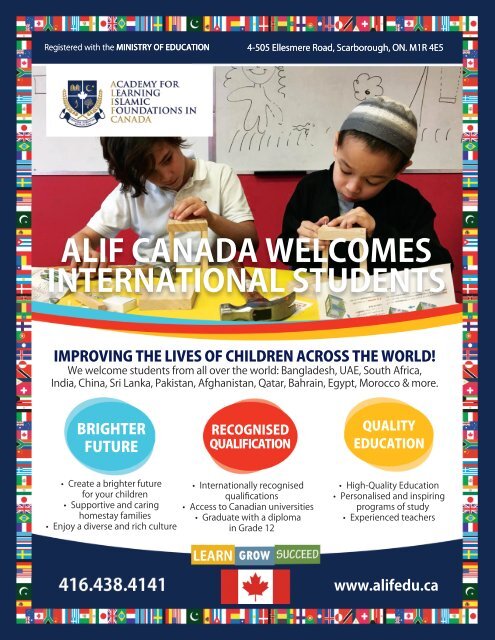 ALIF Canada International Flyer